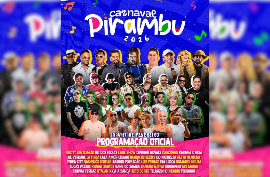 Carnaval de Pirambu 2026 acontece de 13 a 17 de fevereiro; confira a ...